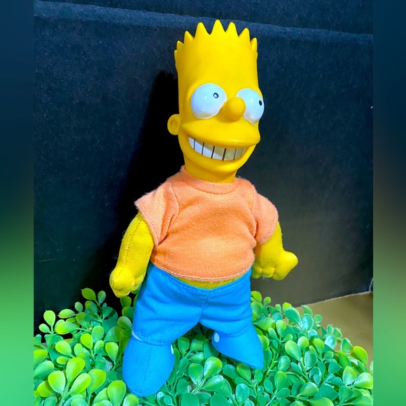 Simpsons | Toys | The Simpsons Vtg 99 Bart Simpson Plush Molded Plastic ...